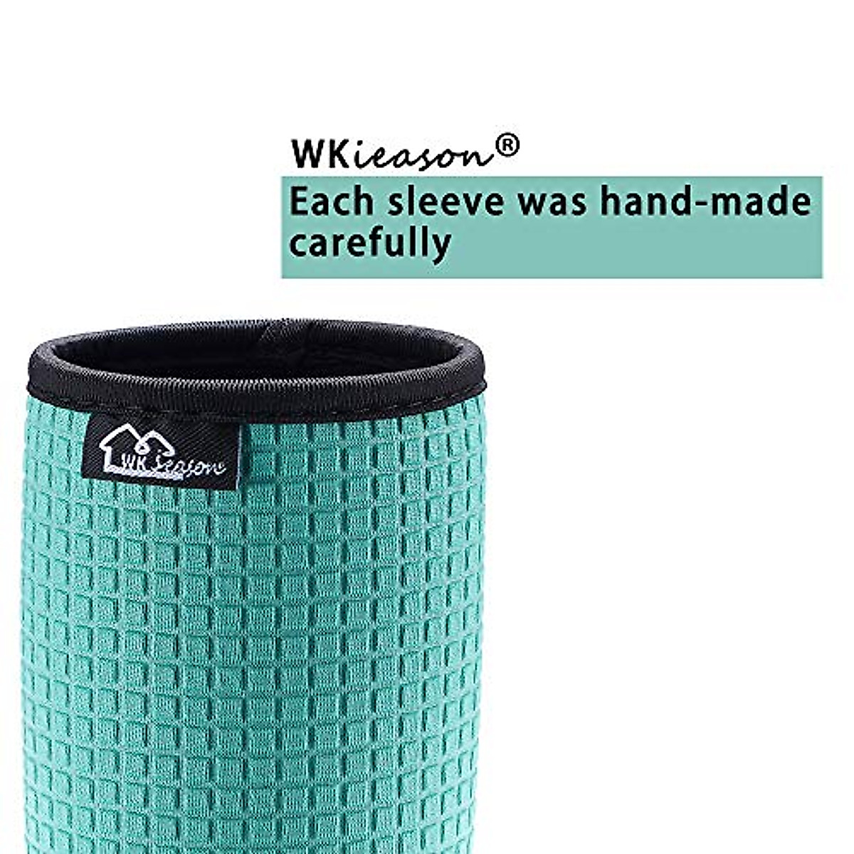 WKieason 12oz Standard Can Sleeves Insulators Sleeves Standard Can Covers 12OZ Beer Bottle Sleeves Coolers Holder Non-slip Neoprene Can Coolier Sleeves 4PC Pack (12oz standard-4pcs)