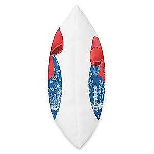 Chinoiserie Gifts by Southerngal Chinoiserie Christmas Home Decor and Gift Blue Willow Design Throw Pillow, 16x16, Multicolor