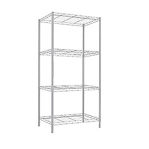 Home Basics Wire Shelf, White
