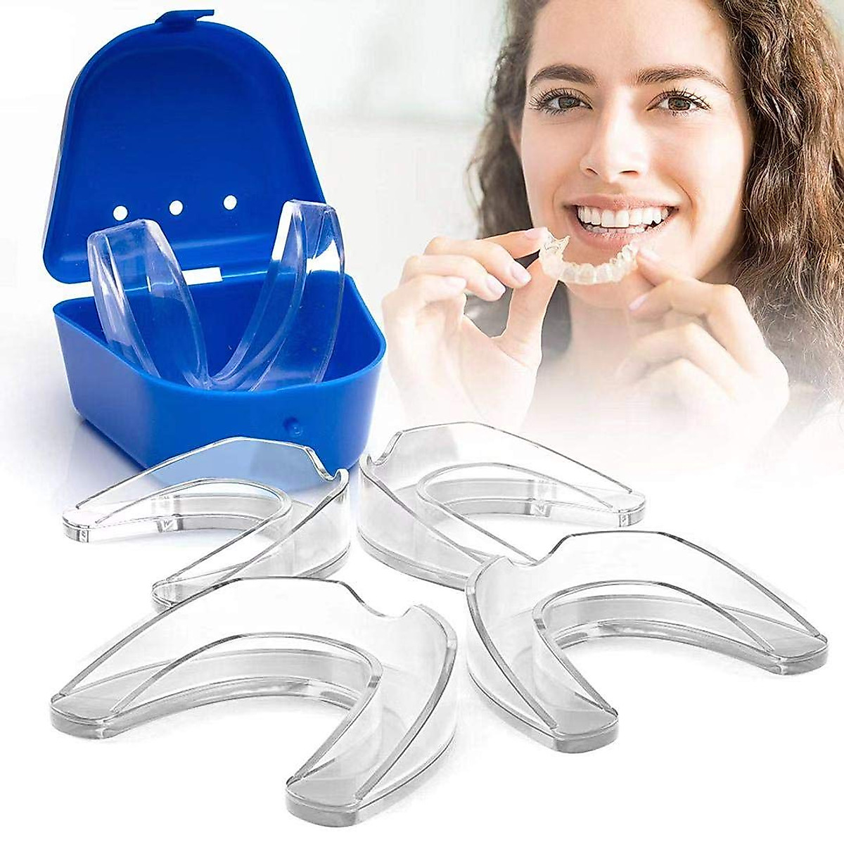 Health Professional Dental Guards – Set of 4，2 Sizes（Adults&Kids） - New Upgraded Anti Grinding Dental Night Guard for Grinding Teeth Clenching Bruxism, Sport Athletic, Whitening Tray