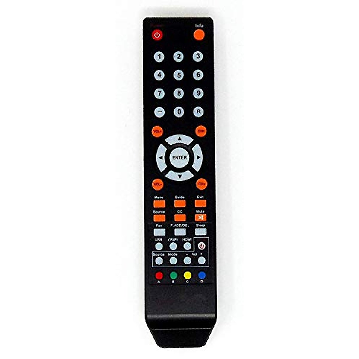 New Replacement Remote Control for Sceptre TV U435CV-UMR C550CV-UMR E195BD-SR E246BD-SMQK E168WV-SS X438BV-FSR X322BV-SRR C650CV-UMR C658CV-UMR X435BVFSR E168WD-SS E165BD-SS E165WV-SS E165WD-SS
