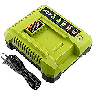 ADVTRONICS 40 Volt Lithium-Ion OP401 Charger Compatible with Ryobi 40V Battery OP4026 OP40201 OP4040 OP40401 OP4050 OP4050A OP40501 OP40601