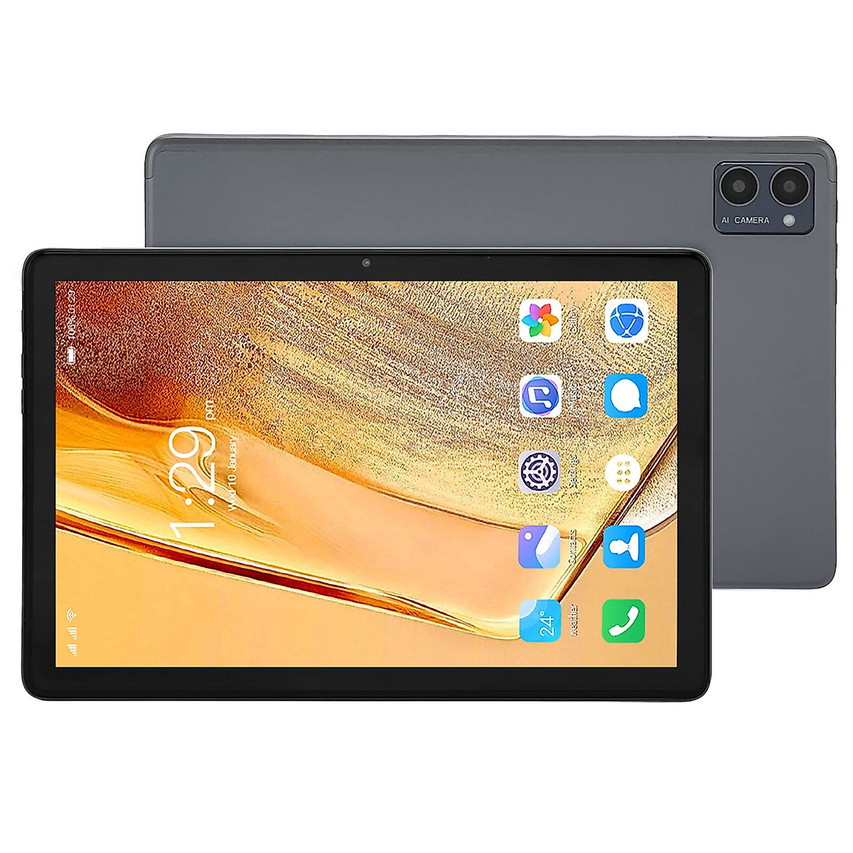 ciciglow 10.1 Inch Tablet Octa Core 4G LTE 12GB RAM 256GB ROM with Stylus, Mouse, Keyboard for Office (Grey)