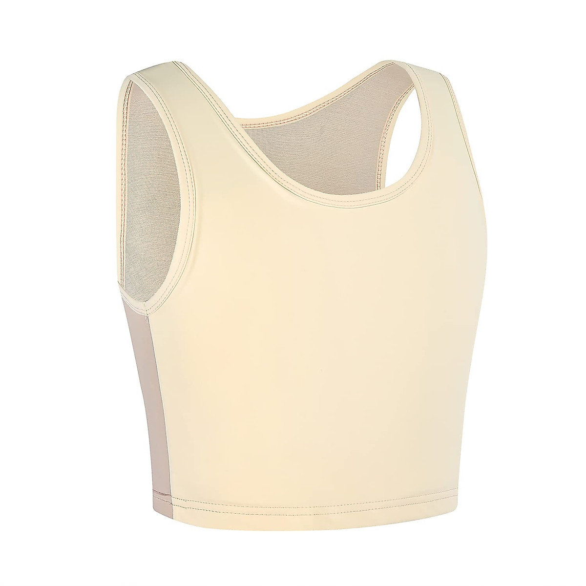 JARAZIN Chest Binder for Transgender Women Tomboy FTM Breast Binder Bra Pullover Tank Top (XX-Large, Nude)