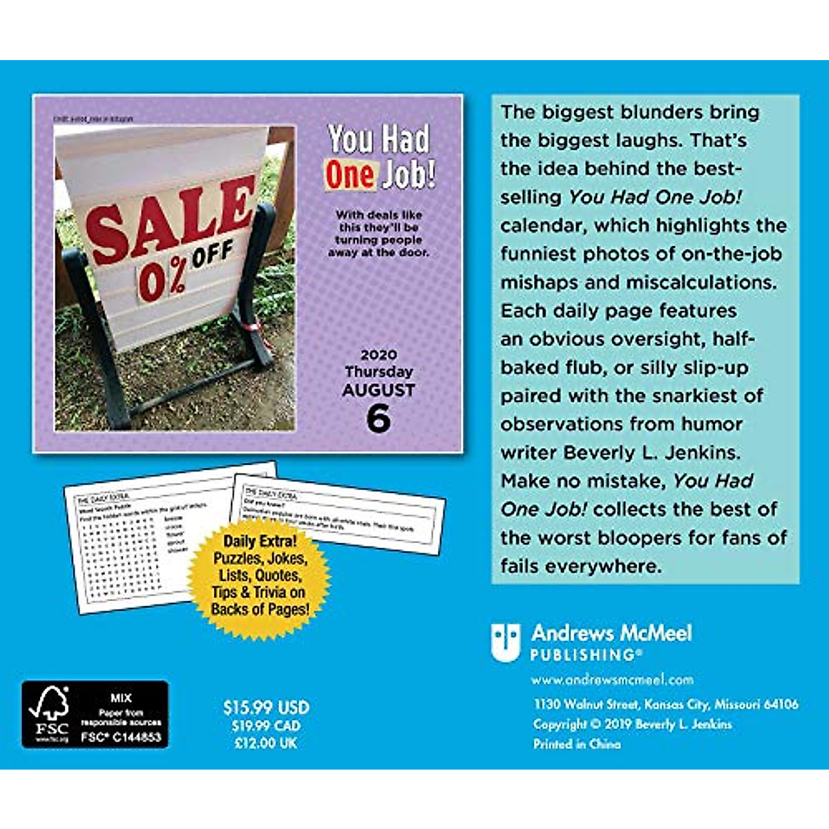 You Had One Job 2020 Day-to-Day Calendar