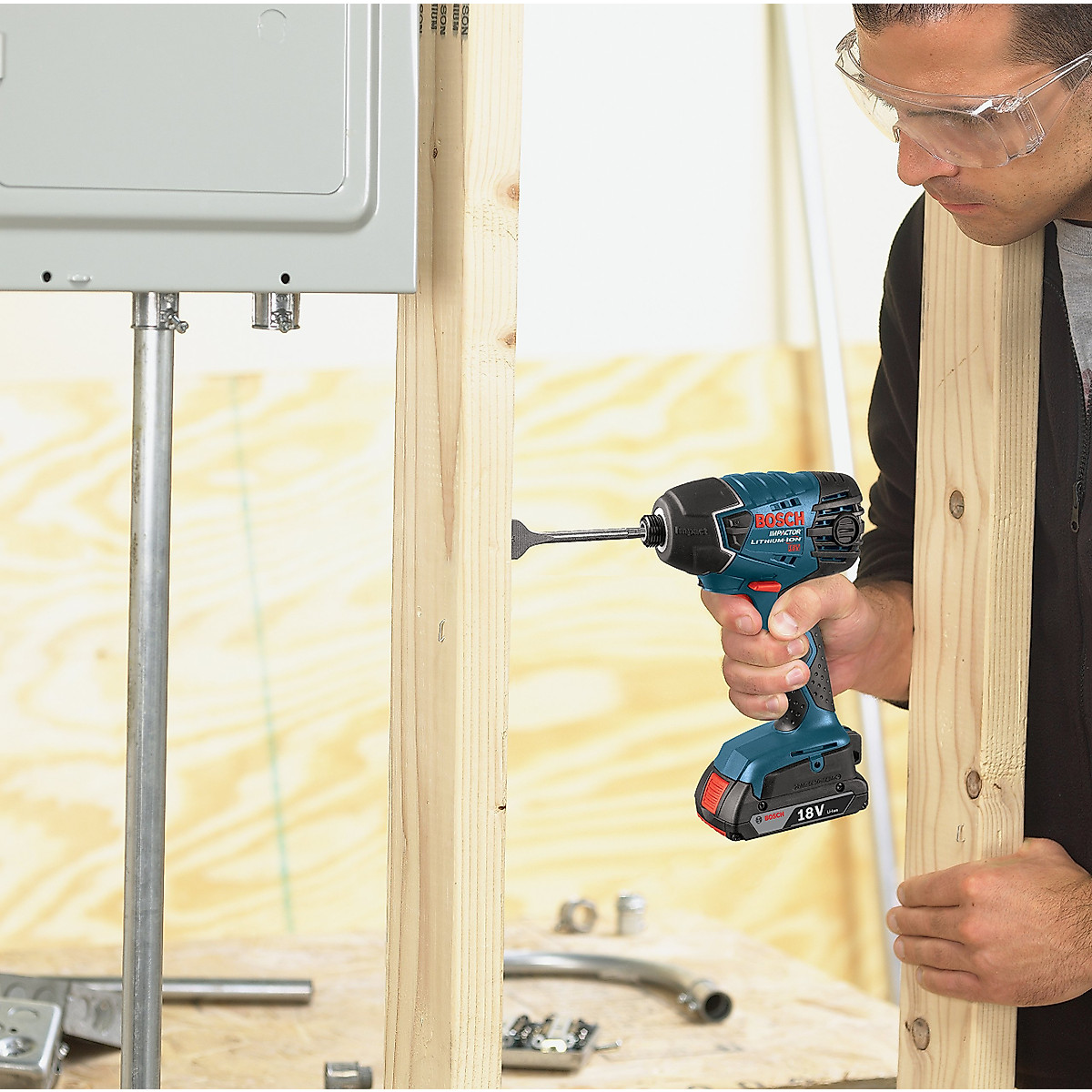 BOSCH Bare-Tool 25618B 18-Volt Lithium-Ion 1/4-Inch Hex Impact Driver,Blue