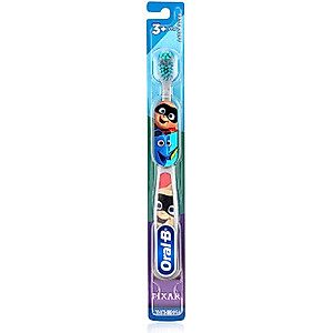 Hippie Hype Kids Manual Toothbrush, for Children and Toddlers 3+, Extra Soft Bristles - Pack of 6 (Characters Vary)