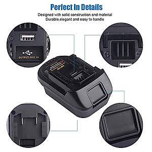 DM18M Battery Adapter for Milwaukee to Makita Battery, for Milwaukee 18V for Dewalt 20V Battery Convert to for Makita 18V Battery