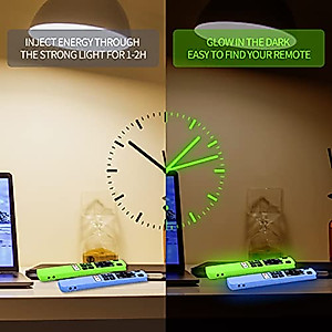 [2 Pack] WQNIDE Case for TCL RC802V FMR1 FNR1 Smart Voice Remote Control, Silicone Protective Cover Shockproof Anti Slip Anti-Lost Glowing(Glowgreen and Glowblue)