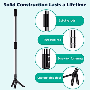 Lilyvane Weed Puller Tool,71inch Adjustable Stand Up Weed Puller Long Handle,Stand Dandelion Digger Puller, Ergonomic Standing Weeding Puller Tool Weed Picker for Garden Lawn Farmland Yard