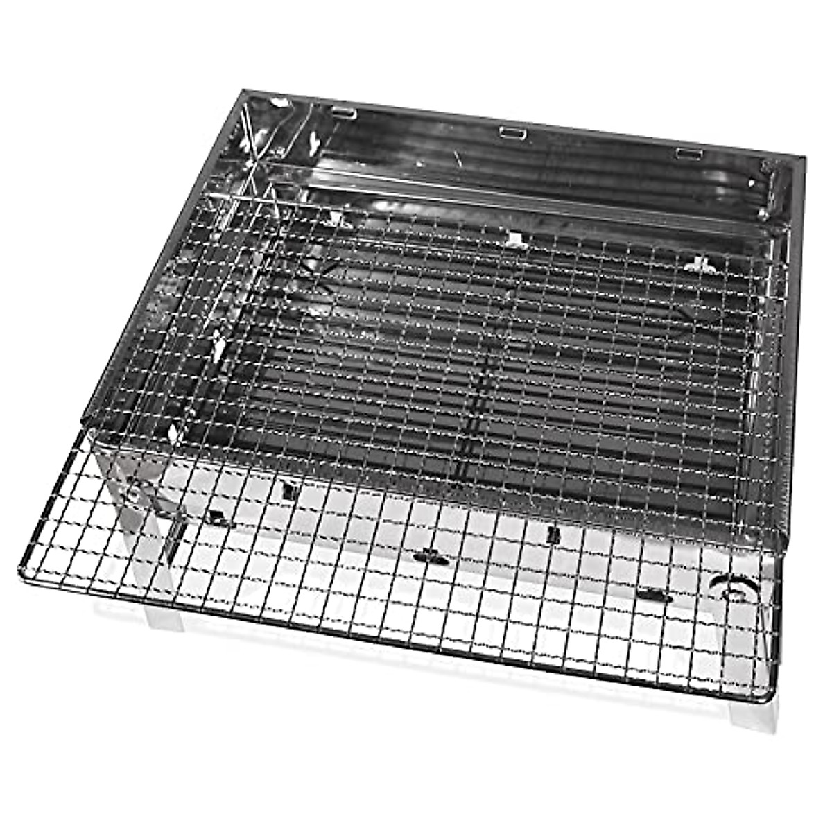 Portable Charcoal Grill Foldable Barbeque Grill Stainless Steel Small BBQ Grill Use For Backyard Patio Grillin Picnics Beach Trailers Camping