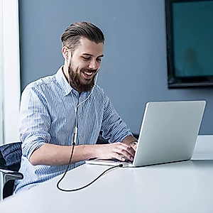 Headphone Extension Cable,3.5mm TRS 1/8 Male to 1/8 Female Stereo Extension Cord Adapter,Audio Aux Jack Extender for Amplifiers,Guitar, Keyboard Piano,Home Theater, Mixing Console,Headphones