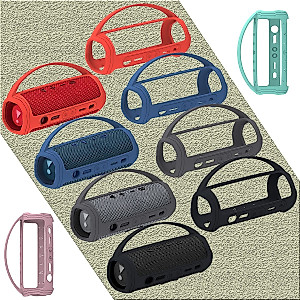 Silicone Cover Case for JBL Flip 6 Portable Bluetooth Speaker, Protective Carrying Case for JBL Flip 6 Speaker Accessories (Only Case) (Red Case)