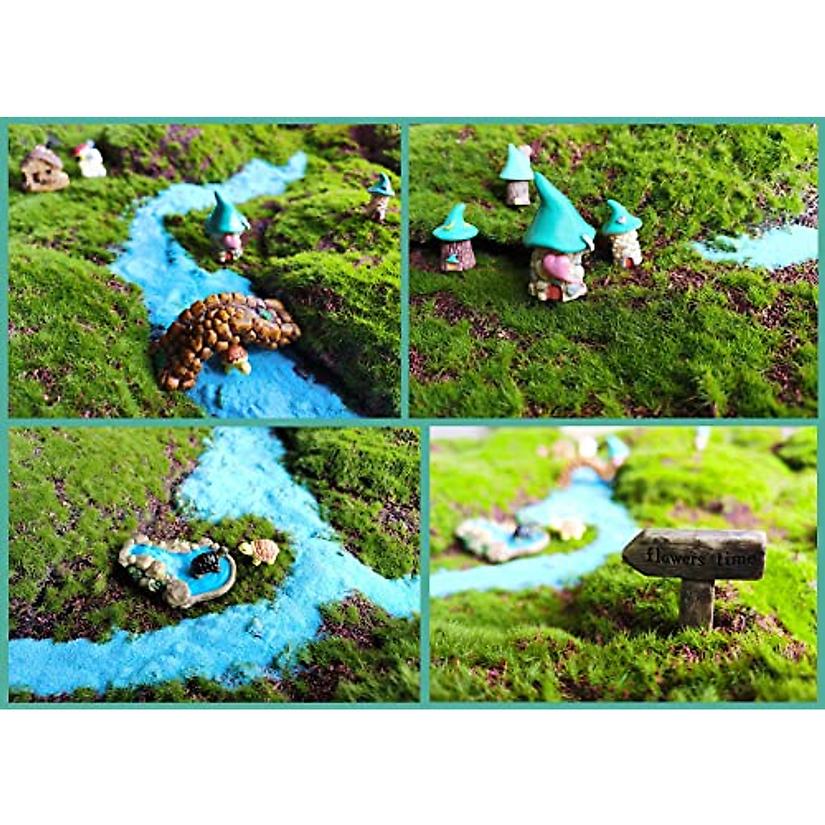 HYG Miniature Fairy Garden Accessories, Figurines, Landscape Set Selected Fairy Garden / Mini Figurines Kits, Potted Horticulture Ornaments Garden Decoration