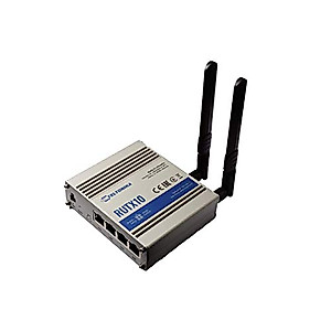 Teltonika RUTX10000300 Professional Ethernet Router, UK PSU, Digital Input/Output for Remote Monitoring and Control, Dual Band WiFi and Bluetooth LE, Aluminium Housing, Firewall and VPN Services