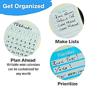 Ultimate Productivity Stickers Set - Large Value Pack of 20 Planner Sticker Sheets - Calendars, to Do Lists, Habit Trackers, Goals - Accessories & Supplies for Dot Grid Journals by Sunny Streak