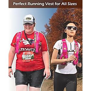 TRIWONDER Hydration Pack Backpack 5.5L Outdoors Mochilas Trail Marathoner Running Race Hydration Vest (Blue - Only Vest)