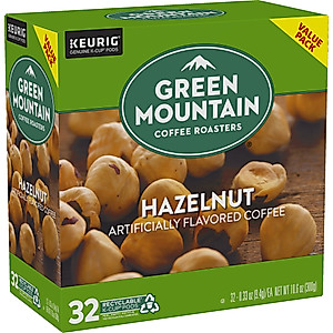Green Mountain Coffee Hazelnut Keurig Single-Serve K-Cup Pods, Light Roast Coffee, 32 Count
