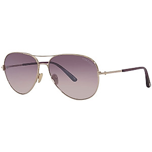 Tom Ford CLARK FT 0823 Shiny Rose Gold/Burgundy 59/14/140 unisex Sunglasses