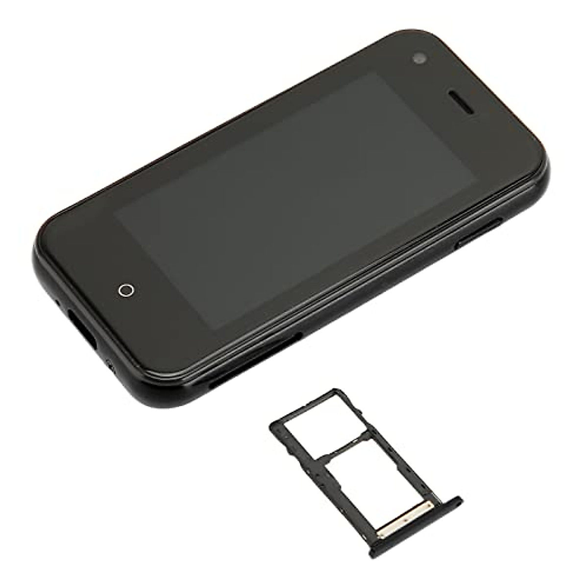 Heayzoki Soyes D18 Mini Smartphone, 3G Mini Mobile Phone, 2.5 Inch WiFi Smartphone, 1GB 8GB Quad Core Phone for Students (Elf Black)