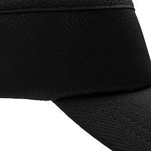 Headsweats womens Lightweight Performance Running Sun Visor, Pitch Black, 1 US