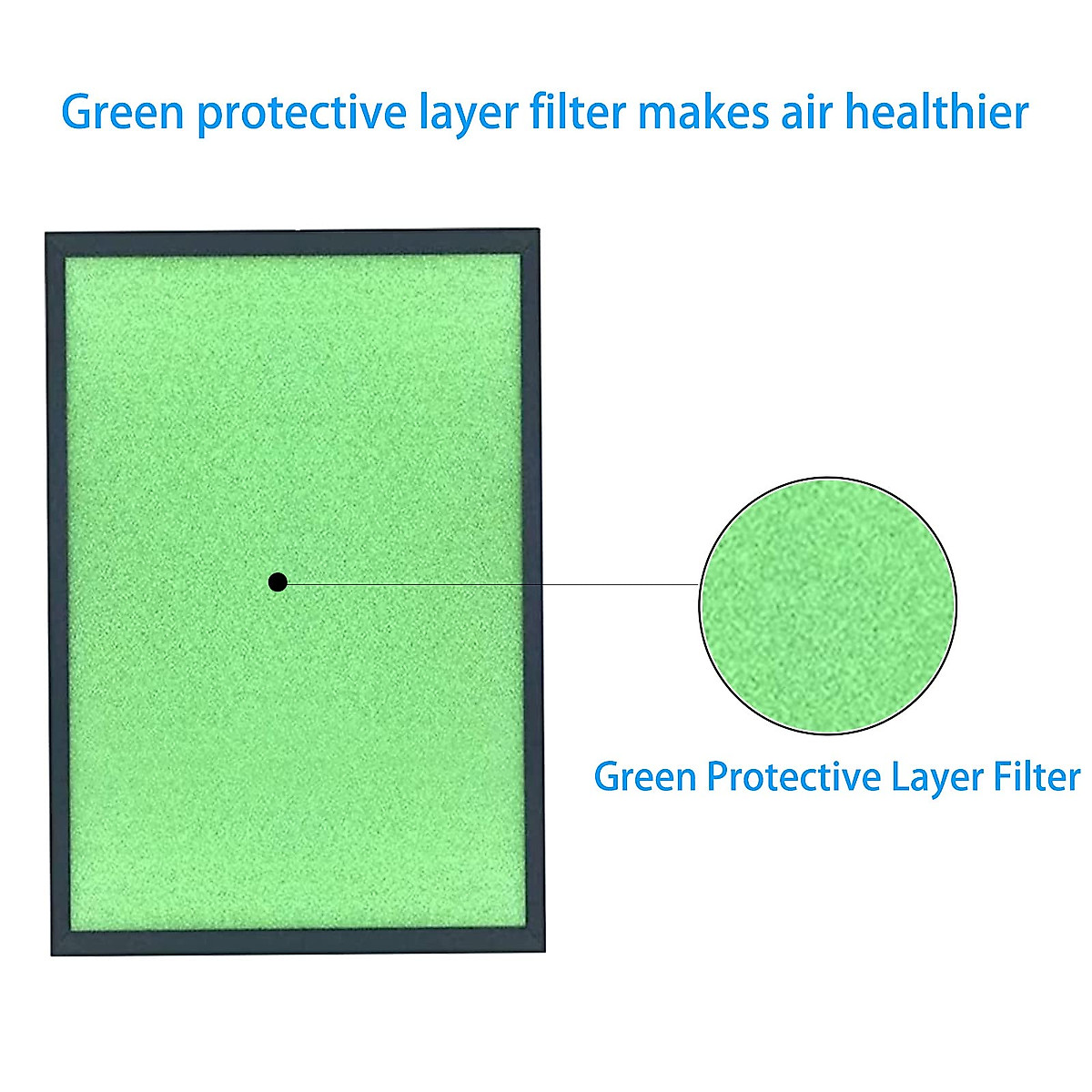 Bibolic Replacement Filter Compatible with SimPure HP9 / KJ203F series Large Room Air Purifier , 4 in 1 True HEPA Composite Filter Replacement KJ203F-142-01-d (2 Pack)