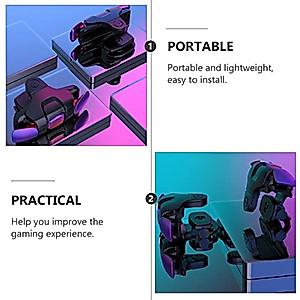 Mikikit Phone Handle 3 Pairs Mobile Mobile Game Controller Mobile Phone Gaming Triggers Gamepad Mobile Game Trigger Controller Joystick Grips