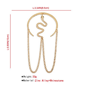 Jovono Snake Arm Cuff Rhinestone Arm Bracelet Crystal Armband Open Cuff Dainty Upper Arm Cuff Jewelry For Women(1Pcs) (Gold)