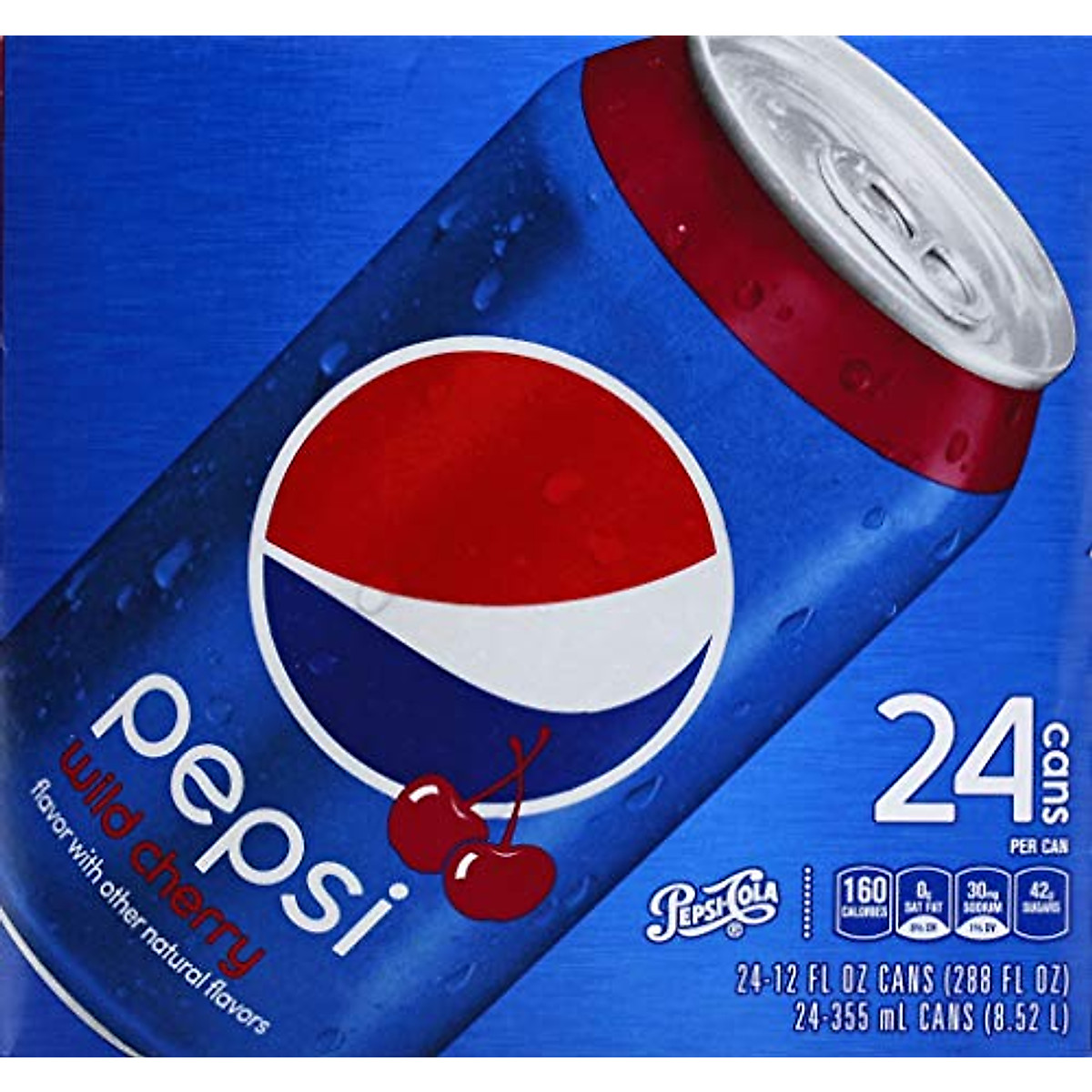Wild Cherry Pepsi Cola, 12 Fl Oz, 24 Pack