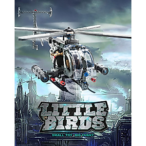 dOvOb Military Bird Helicopter Building Blocks Set, Fighting Army Plane Toys as Gift for Kids or Adult (523 Pieces)