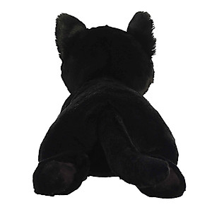 Aurora® Adorable Flopsie™ Twilight Cat™ Stuffed Animal - Playful Ease - Timeless Companions - Black 12 Inches