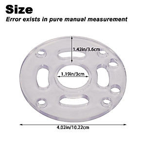 DNP613 Router Sub Base Compatible with D-EWALT 20V Compact Routers Round Subbase, Adopts a Transparent Design Ensure Maximum Visibility in Operation - for D-EWALT 611 Router Models (Round)