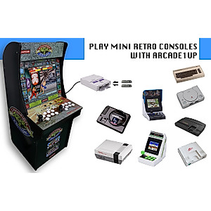 Mini Retro Console Fighting Stick for Arcade1Up Cabinet, Play NeoGeo Mini/Sega Genesis Mini/TG16 Mini/PS Classic/C64 Mini/NES Classic/SNES Classic/Astro City Mini on Cabinet