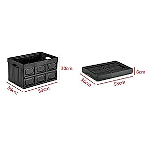 Folding Storage Box Portable Car Storage Box Car Accessory for Trunk Transporting Storage Camping (3 Pack)