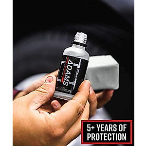 Adam's UV Ceramic Paint Coating 50 ml - 9H Ceramic Coating 5+ Years of Protection | Stronger Than Car Wax | Apply After Car Wash, Clay Bar, Car Polisher | Car Detailing Boat RV Motorcycle