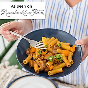 Noritake NoN Swirl Pasta Bowl, 9 1/2", 35 oz., Set of 4 in Blue