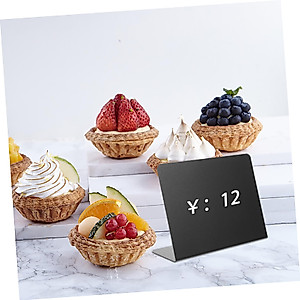 Ciieeo 1 Set Chalkboard memo Board Sign Desktop memo Board Chalk Board Sign Board Writing memo Board Standing Message Board Food Labels for Party Buffet Plastic Small Card erasable