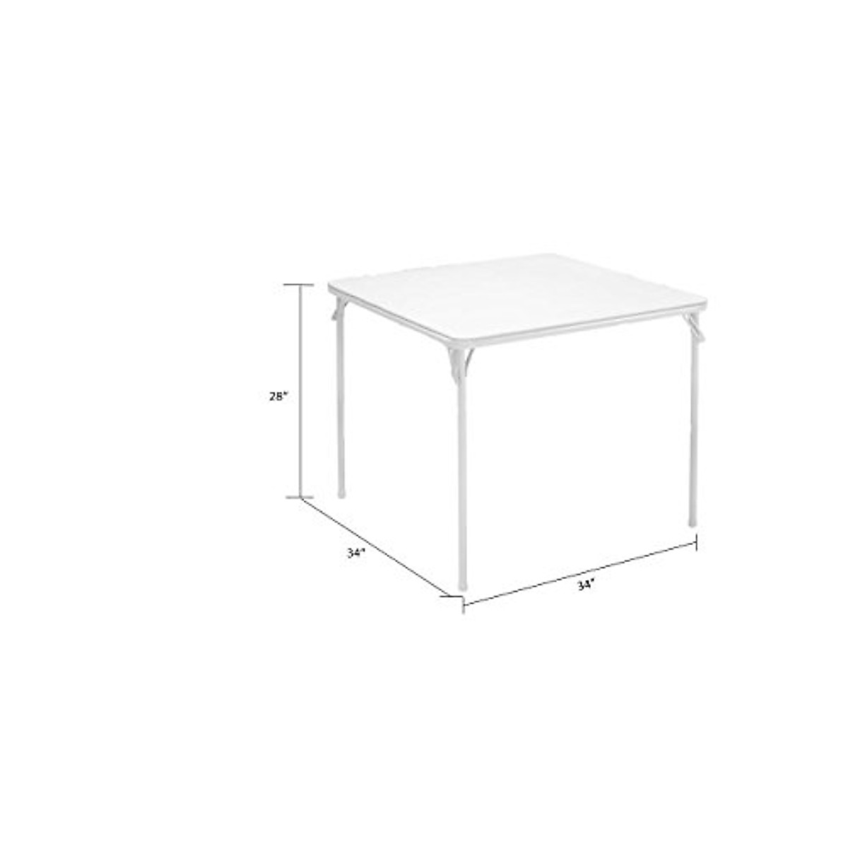 COSCO 5 Piece, Tan Folding Table and Chair Set.