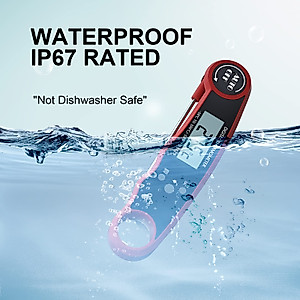 Instant Read Meat Thermometer - The Best Waterproof Thermometer with Backlight & Calibration. A Digital Hand Tool for Men & Women in The Kitchen, for Outdoor Grilling and BBQ!