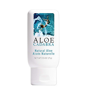 Aloe Cadabra Natural Water Based Personal Lubricant and Vaginal Moisturizer, Organic Aloe Lube for Men, Women and Couples, Non-Staining, pH Balanced (Unscented 2.5 Ounces, 1 Pack)
