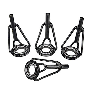 WMYCONGCONG 80 PCS Fishing Rod Guides Fishing Rod Parts Tip Repair DIY Set Ceramic Fishing Rod Repair Kit 10 Sizes