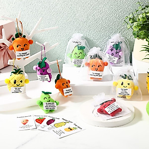 Hotop 20 Sets Christmas Coworker Gifts Bulk Positive Employee Appreciation Gift Inspirational Thank You Staff Gift(Fruits)