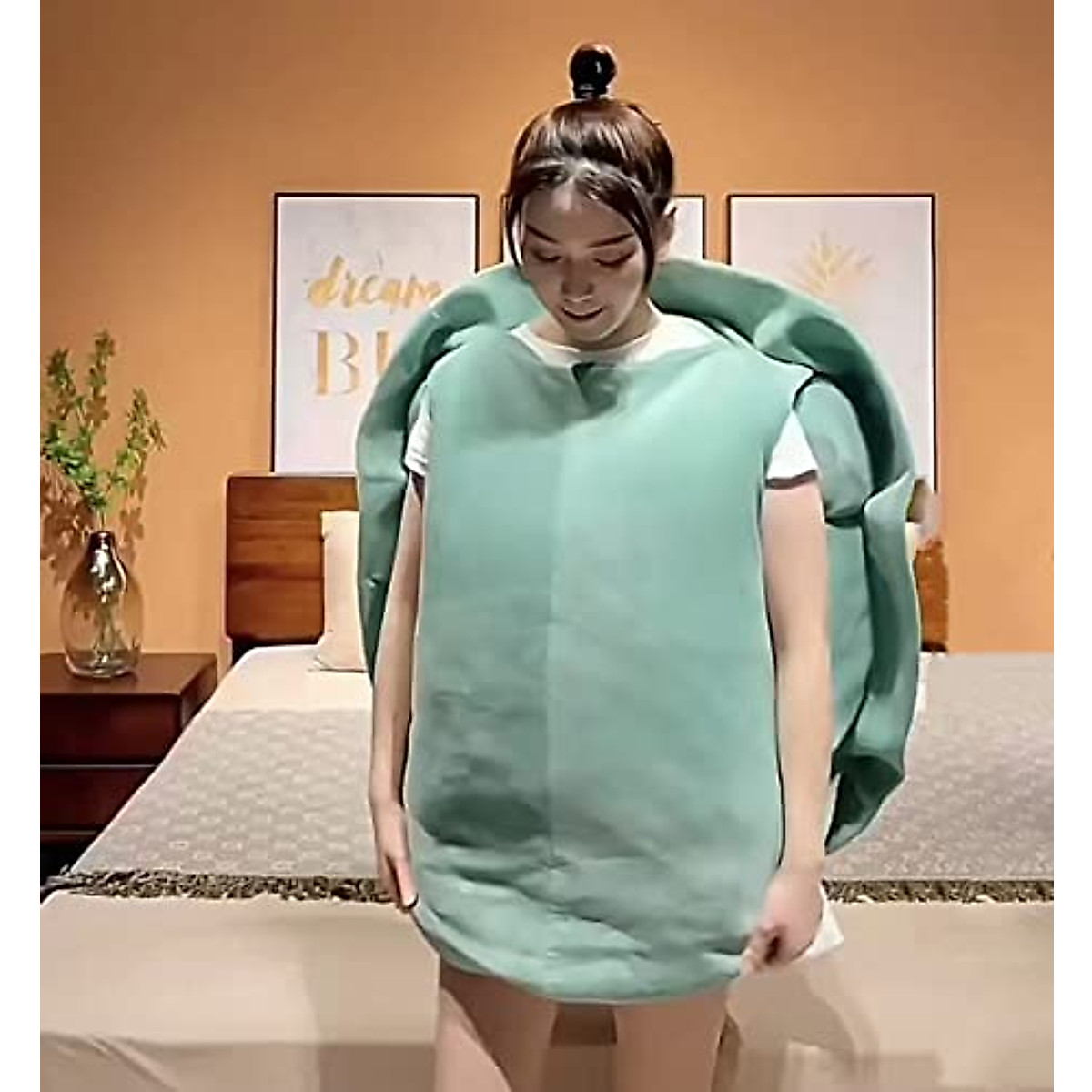 TANIOO 40 Inch Wearable Turtle Shell Pillows Weighted Stuffed Animal Costume Plush Toy Funny Dress Up, Gift for Kids Adults (40 inch)