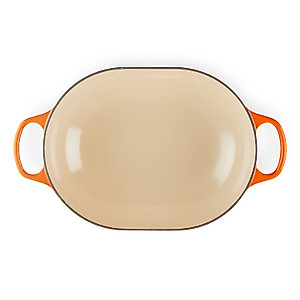 Le Creuset Enameled Cast Iron Signature Oval Casserole, 3.75 qt., Flame