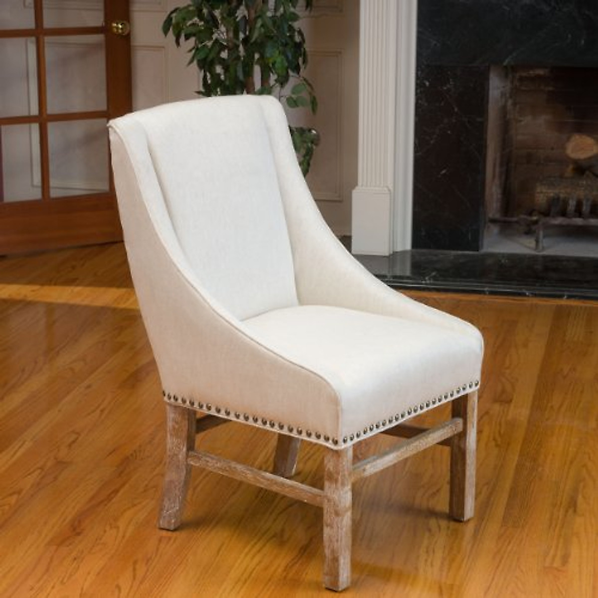 Christopher Knight Home James Fabric Dining Chair, Natural