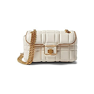 Kate Spade New York Evelyn Quilted Leather Small Shoulder Crossbody Ivory One Size