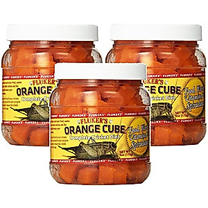 Fluker's (3 Pack) 6 oz Orange Cube Complete Cricket Diet