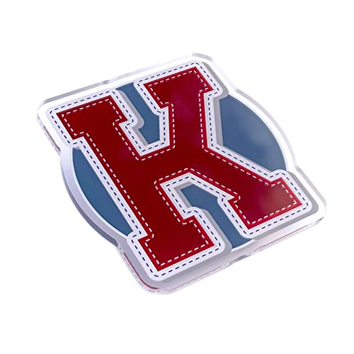 BOGGbeans Letter Charms for Bogg Bag, Simply Southern Totes, and Similar Styles. Acrylic 3" Monogram Initial Charm Accessories for Beach Totes (K)