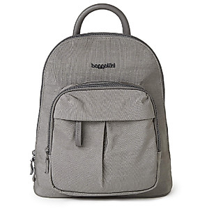 Baggallini womens 2.0 Convertible Backpack 2 0 with RFID, Sterling Shimmer, One Size US