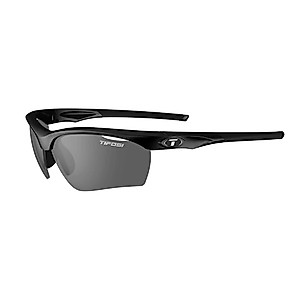 Tifosi Vero Sunglasses (Gloss Black, Smoke Polarized)